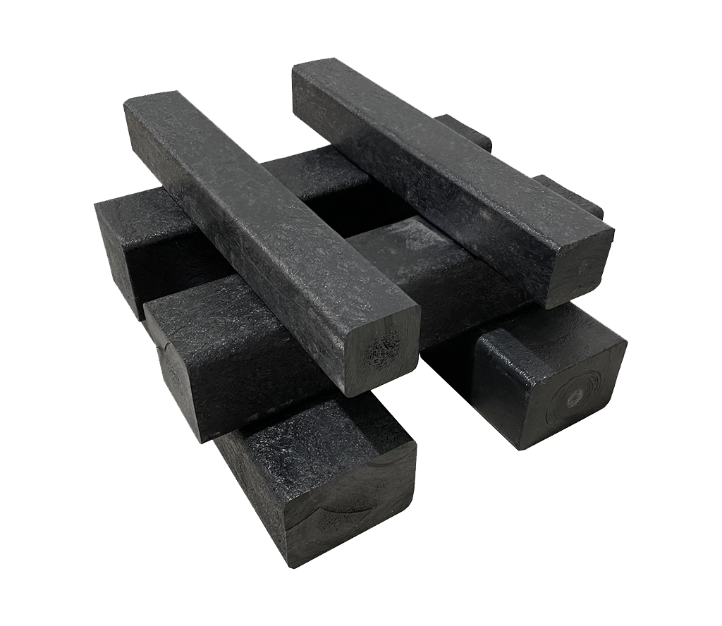 8' - 6x6 ProStack Medium Duty Cribbing Timbers. BLACK (PST-MD-6x6-8 ...