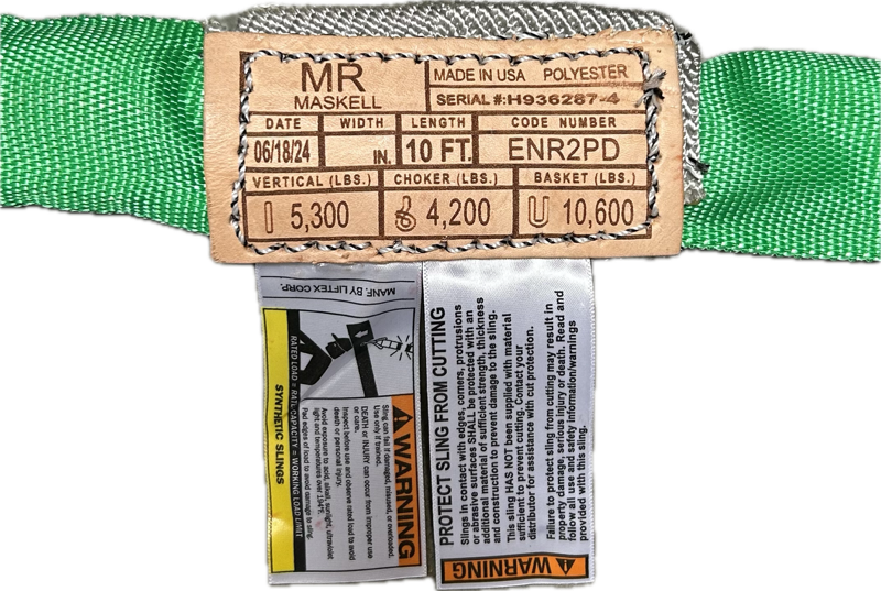 Green 8ft Endless Round Slings — Maskell Rigging & Equipment