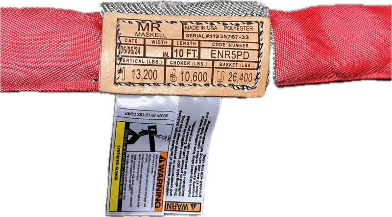 Red 30ft Endless Round Slings — Maskell Rigging & Equipment