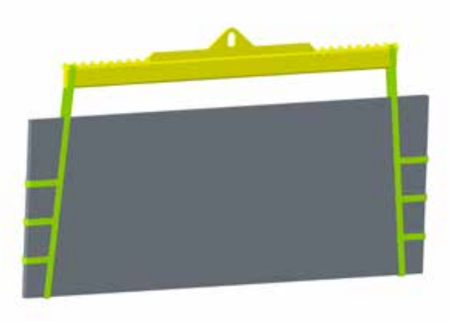 Glass Panel Lift Beam 88"-144" 5,000 Lb Wll (22875) — Maskell Rigging ...