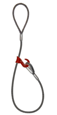 Wire Rope Single-leg with Sliding Choker with Latch — Maskell Rigging ...